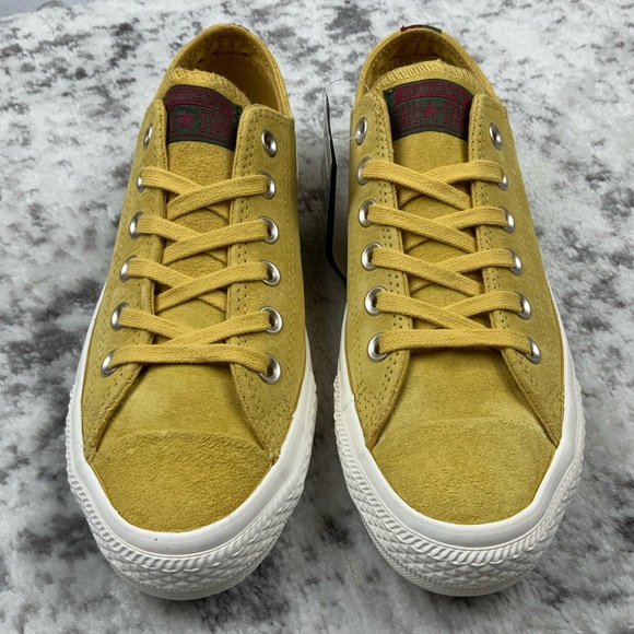 Converse | Shoes | Nib Converse Ctas Ox Mustard Suede Womens Sneaker ...